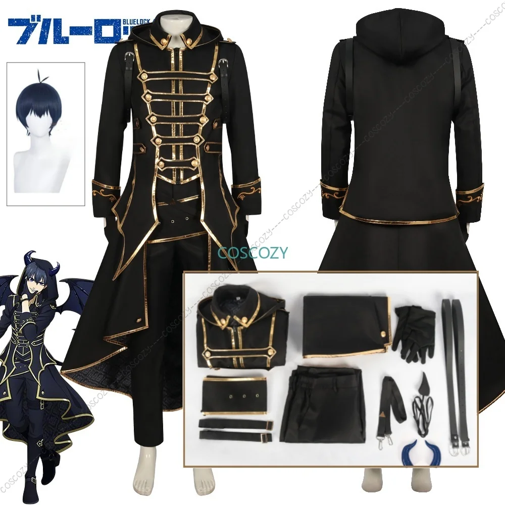 Isagi-Yoichi-Cosplay-Costume-Devil-Suit-Demon-Isagi-Black-Uniform-Pants ...