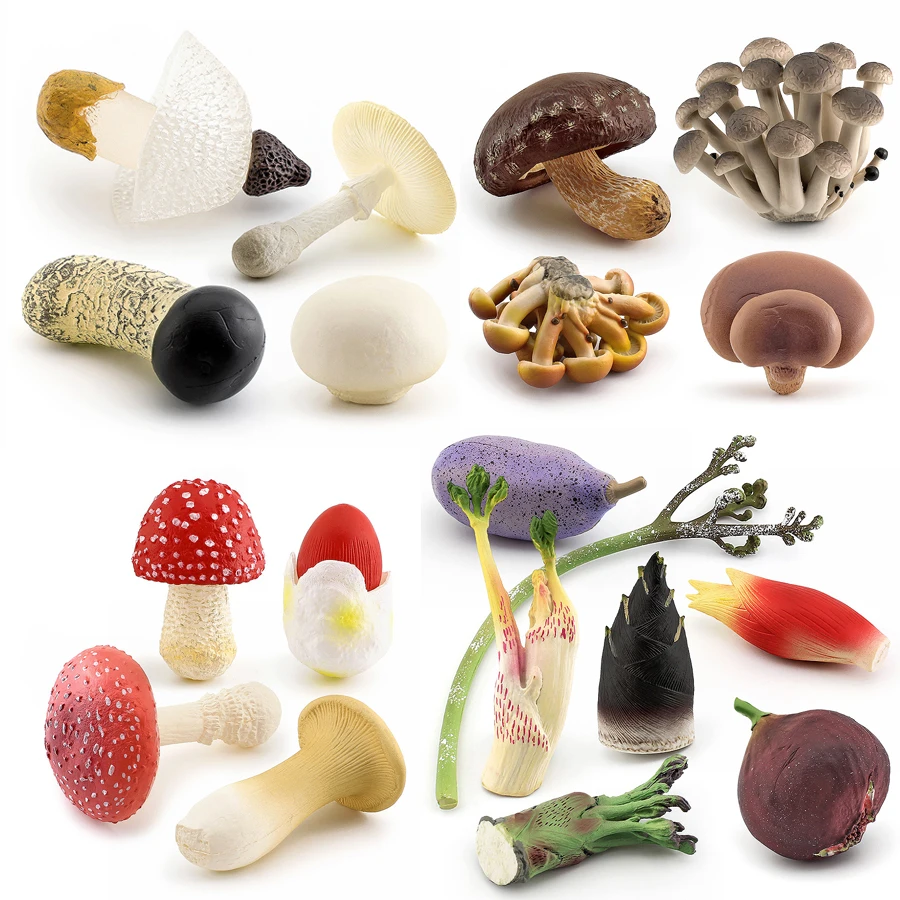 Realistic-Mountain-products-Model-Figure-Fungi-Mushrooms-Statue-Bonsai ...