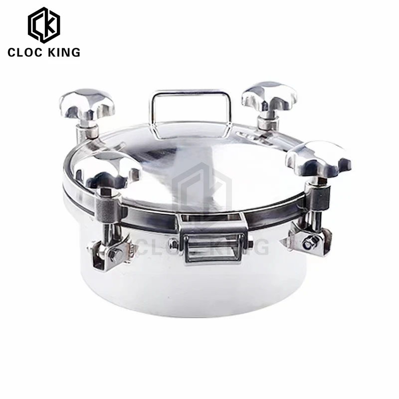 1Pcs-350mm-304-Sanitary-Stainless-Steel-Round-Pressure-Manhole-Cover ...