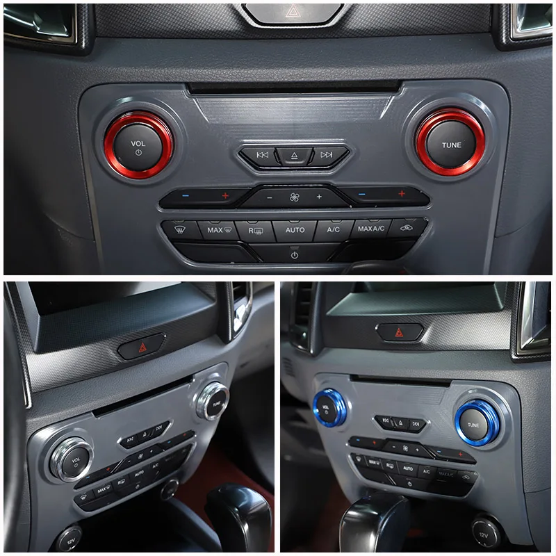 For-Ford-Ranger-Wildtrak-2015-21-Car-Knob-Volume-Media-Headlight-Switch ...