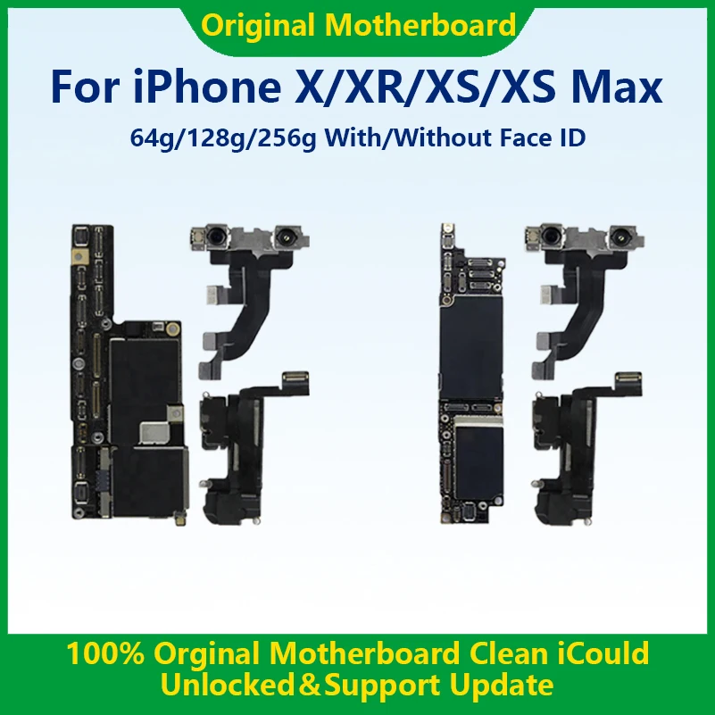 Original-Mainboard-For-iPhone-X-XR-XS-Max-Fully-Tested-Cleaned-iCloud ...