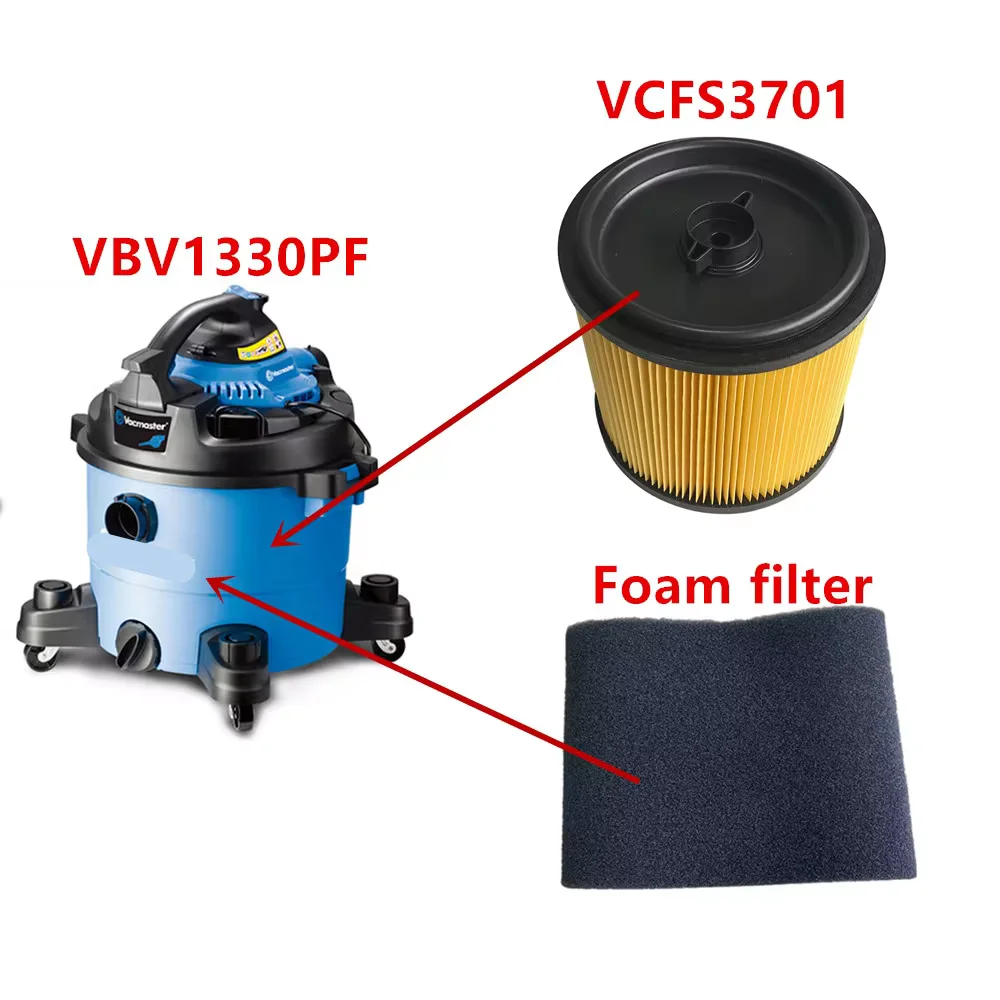 1-set-Hepa-filter-foam-filtercompatible-with-Vacmaster-wet-dry-vacuum ...