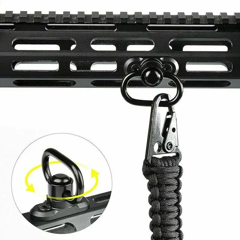 M-Lok Quick Detach Release Sling Buckle with Swivels Stud QD Strap Rail ...
