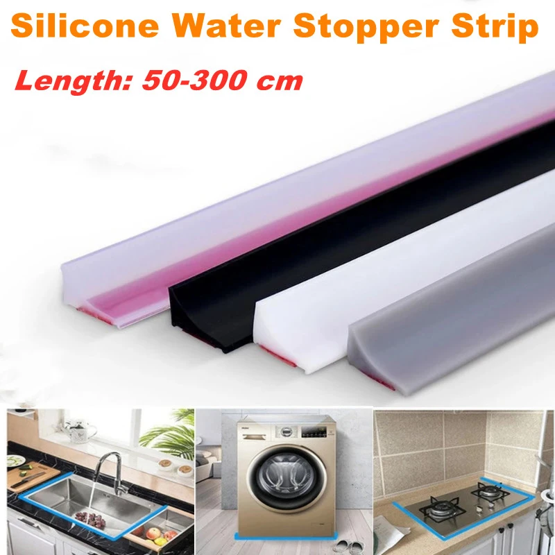 Silicone Kitchen Countertop Gap Barrier | Silicone Water Stopper ...