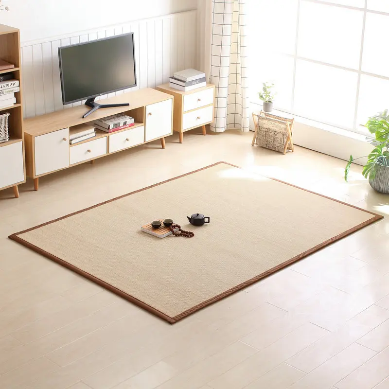 Japanese-Tatami-Cool-Mat-Summer-Rattan-Rug-Living-Room-Portable-Floor ...