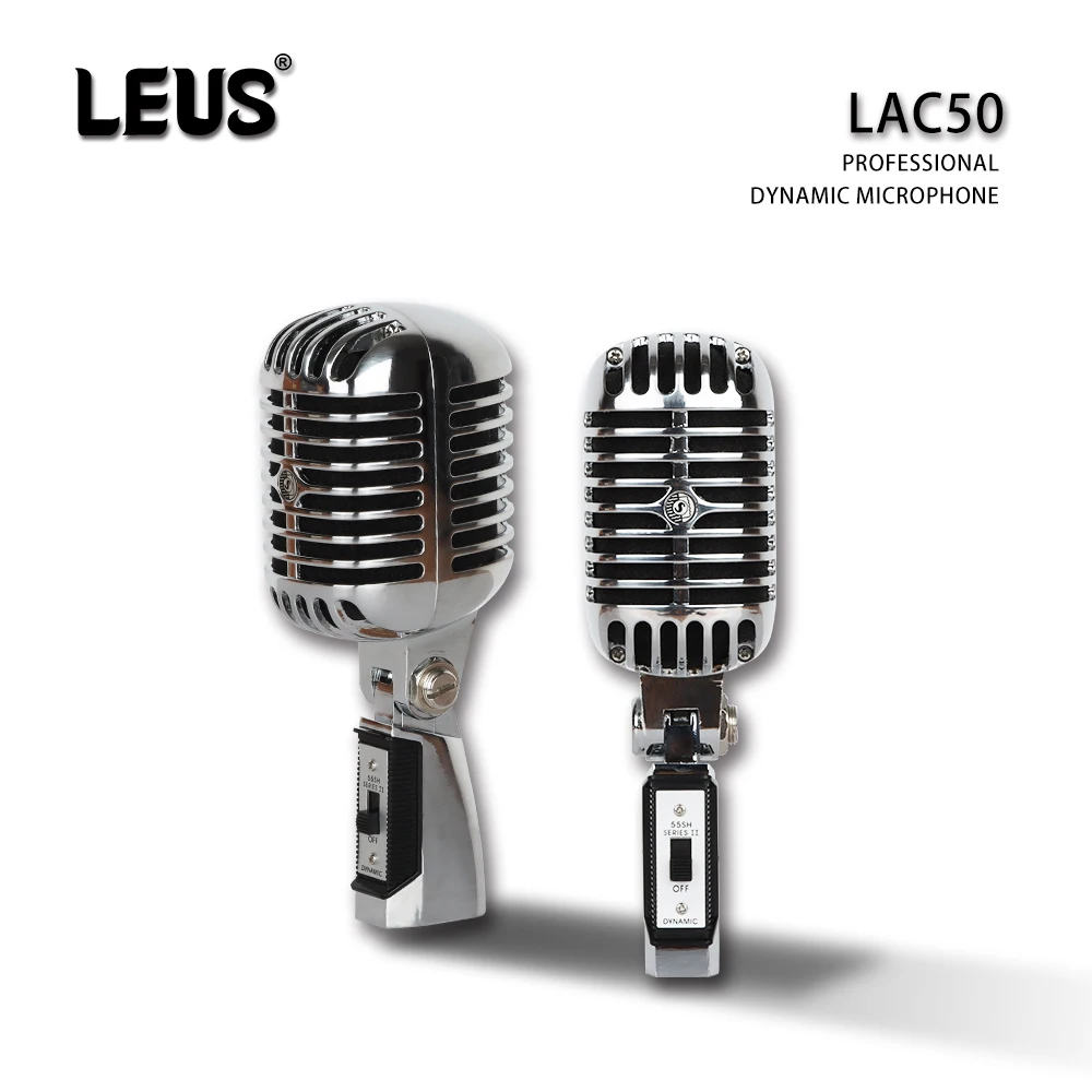 LEUS-LAC50-Professional-Wired-Vintage-Classic-Microphone-Dynamic-Vocal ...