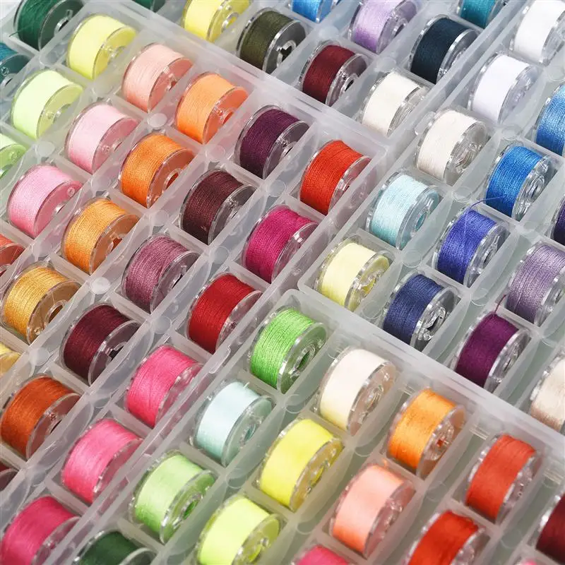 Multicolor-Sewing-Bobbins-Thread-Set-Polyester-Thread-Spools-Stitch ...