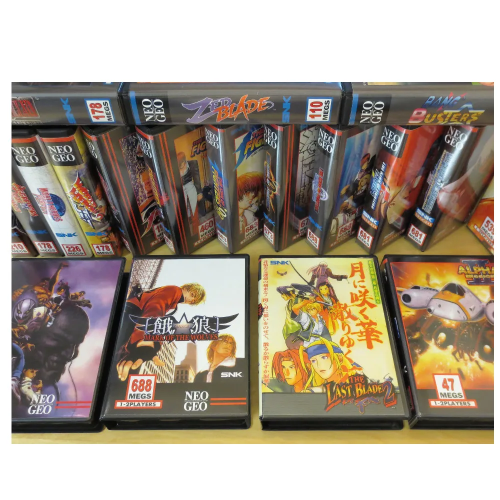 Neo Geo AES Shockboxes Retro Arcade Cartridge Protection Case With Art ...