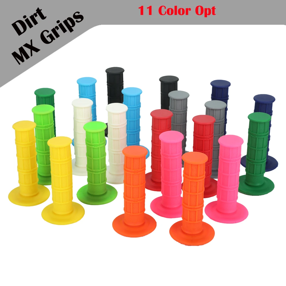 11 Colours Universal Handle Grips Dirt Pit Bike Motorcycle Motocross ...