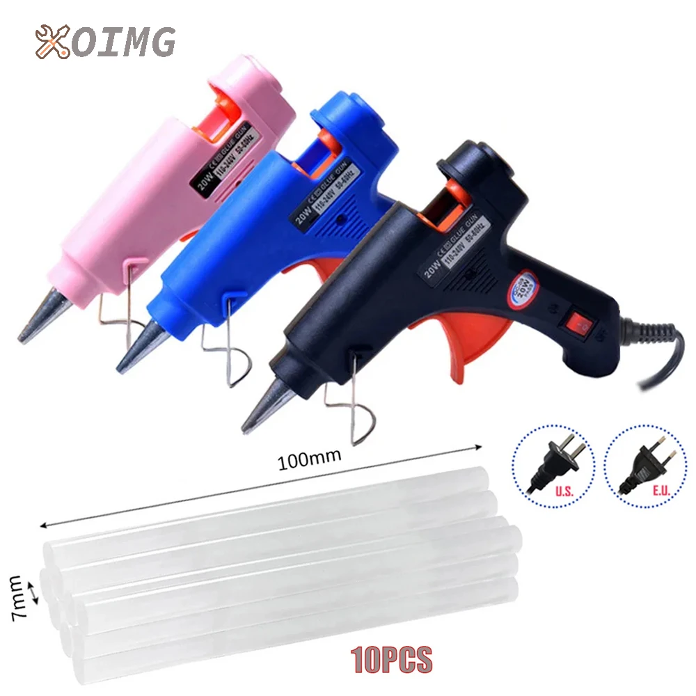 OIMG-20W-Hot-Melt-Glue-Gun-With-7mm-Glue-Sticks-Mini-Household ...