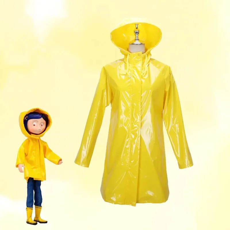 sisi 2233Movie Coralin Cosplay Costume Wybie COS Coat Adult Halloween ...