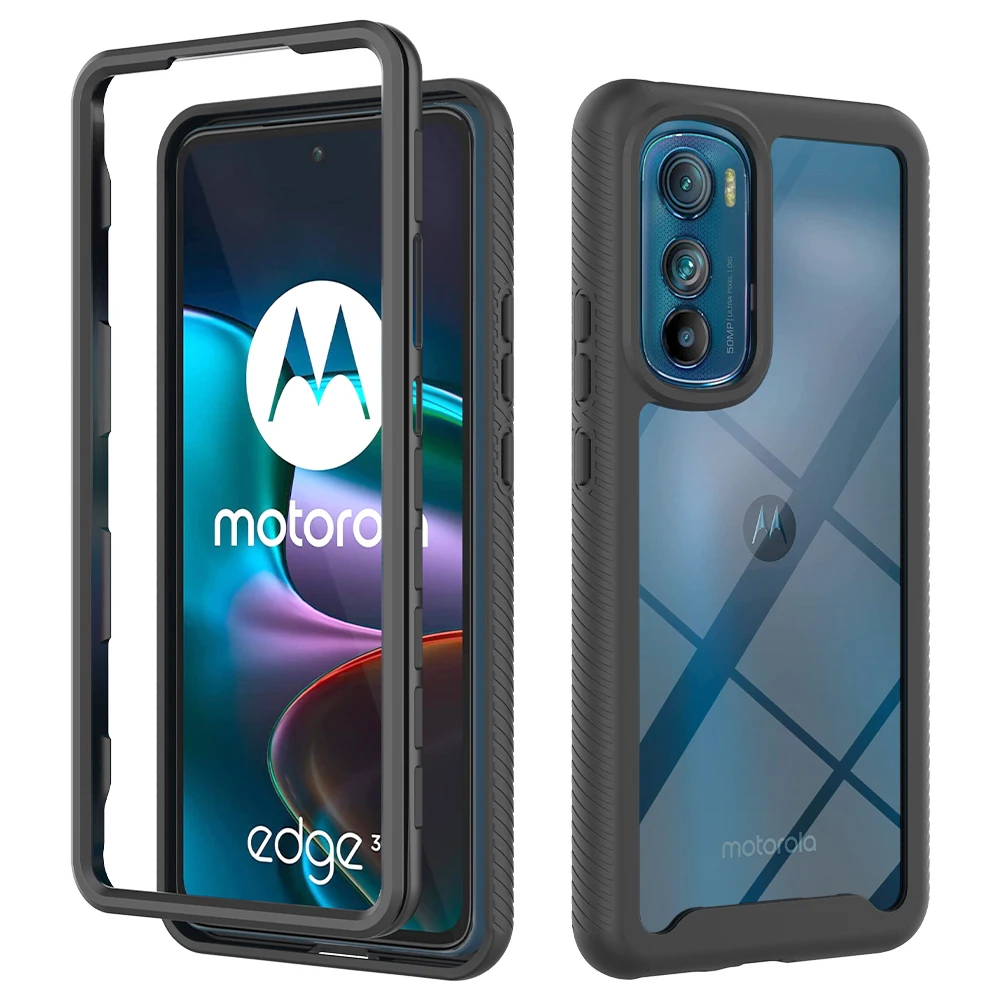 Hybrid Heavy Duty Armor Cover For Motorola Edge30 Case Shockproof ...