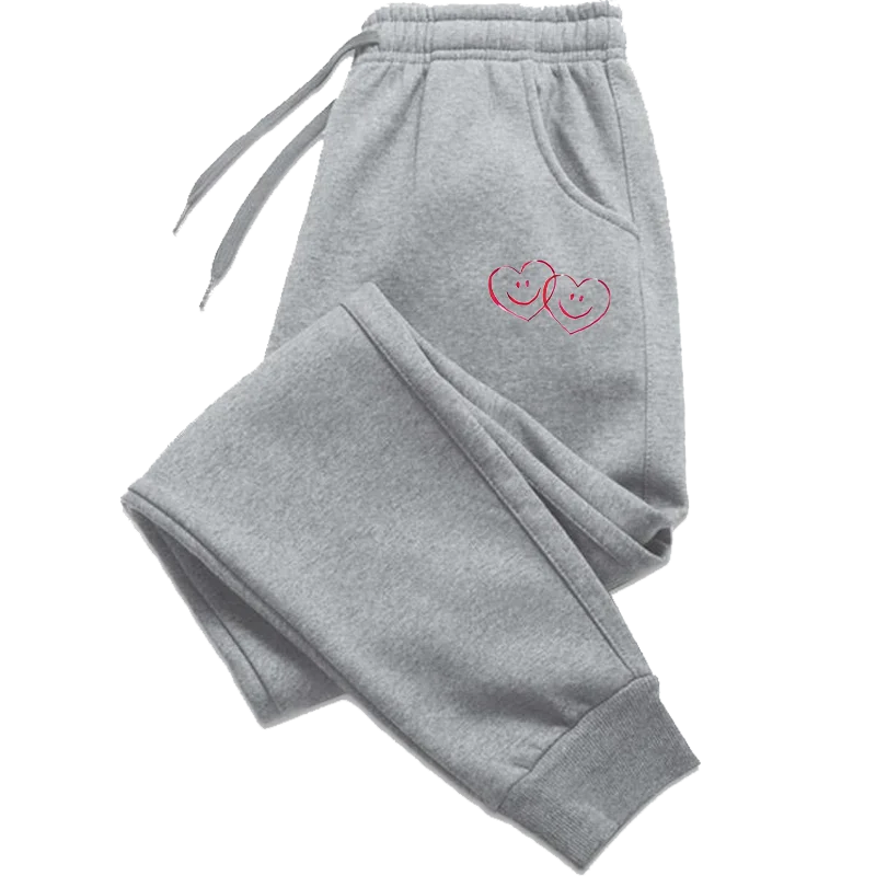 Women-Heart-Smiley-Face-Print-Pants-Man-Linen-Pants-for-Mens-High ...