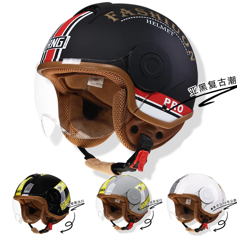 Kore-tarz-motosiklet-kask-Retro-motokros-kask-3-4-Unisex-kask ...