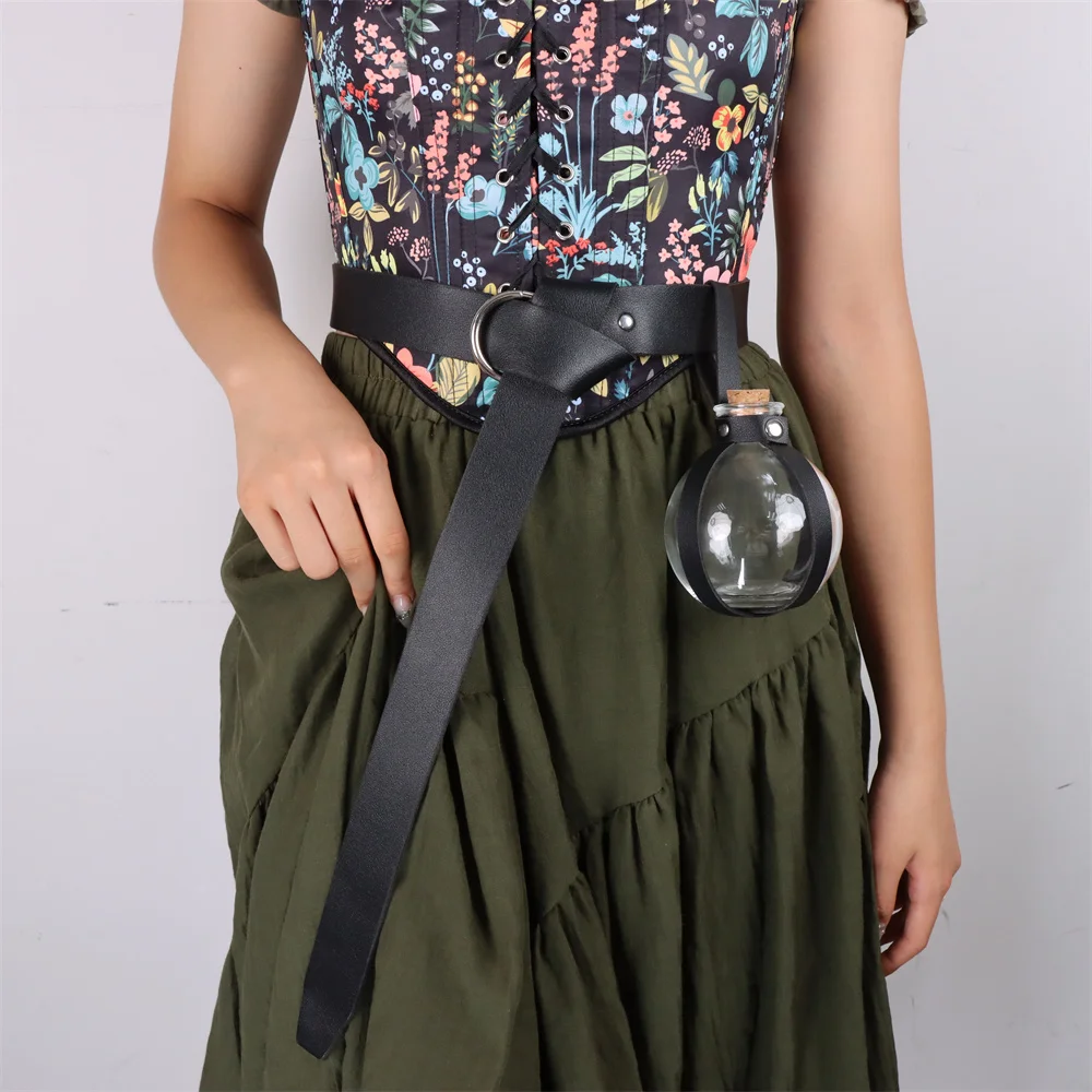 Medieval-Belts-Alchemy-Round-Flask-Potion-Bottle-With-A-Cork-PU-Leather ...