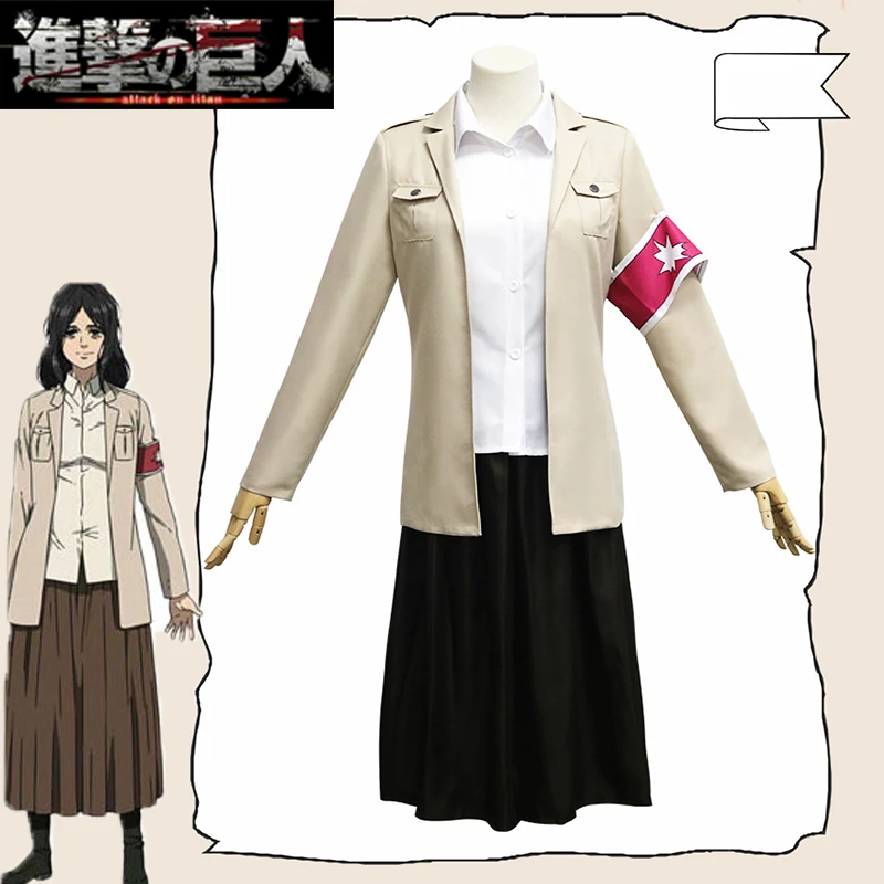 2022 Anime Attack On Titan Final Season Marley Military Uniform Pieck ...