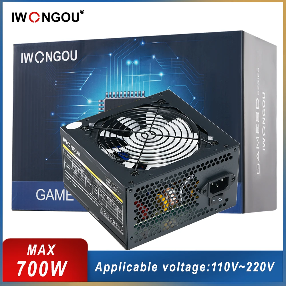 IWONGOU 게이밍 데스크탑용 PC 전원, 최대 700W, 24 핀, 12V Atx 액티브 PFC PC 폰테 GAMESD700 PSU|PC 전원 장치| - AliExpress