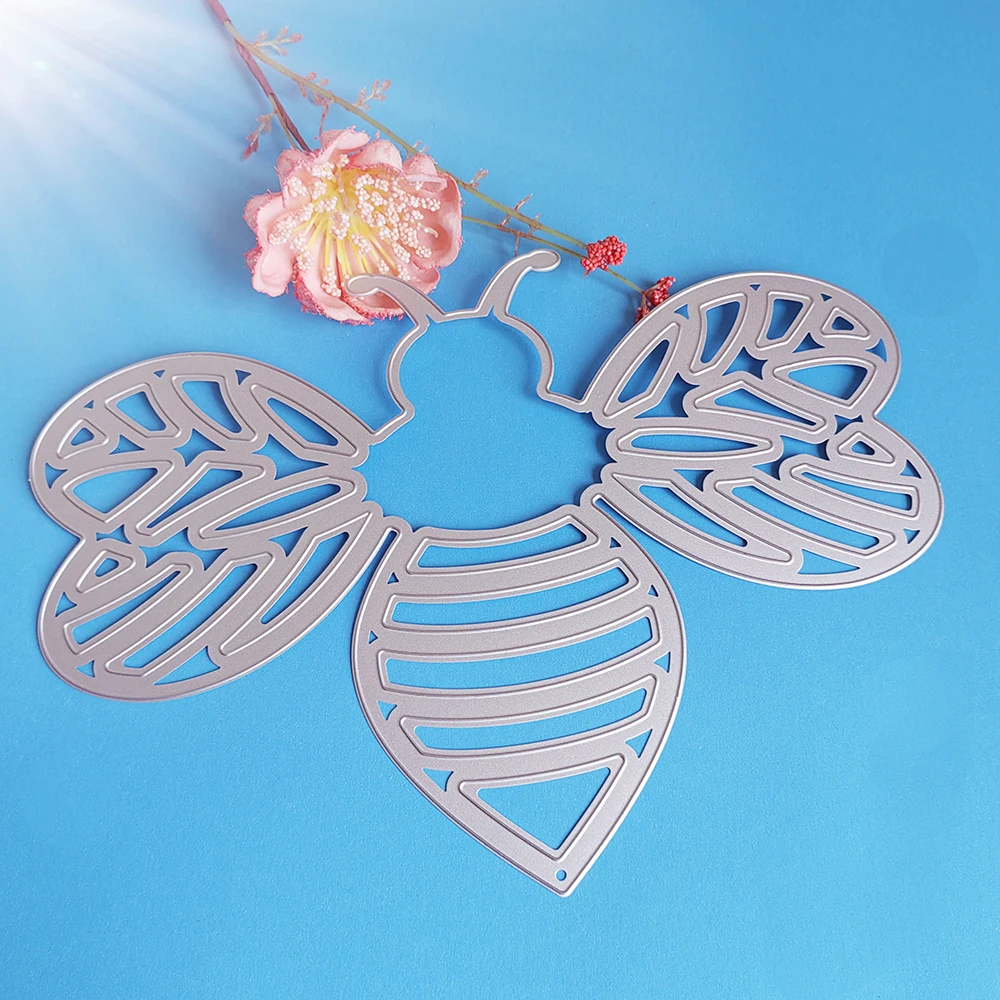 beautiful large bee cutting dies for English letters, scrapbooks ...