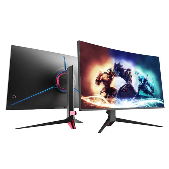 Gaming Monitor 32 inch 165hz Monitors Game 2K QHD PC MVA Curved R1500 ...