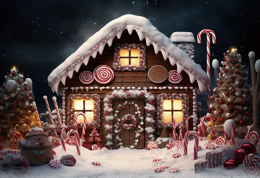 Christmas Gingerbread House Wallpaper