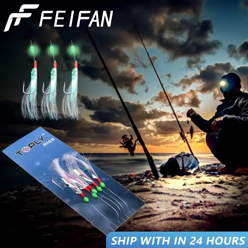 5PCS-Luminous-Bait-Mackerel-Barbed-Hook-Bass-Cod-Lures-Sea-Fishing-With ...