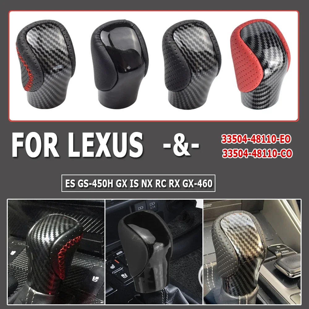 Couro-Transmiss-o-autom-tica-Gear-Shift-Knob-Lexus-ES-GS-450H-GX-IS-300 ...
