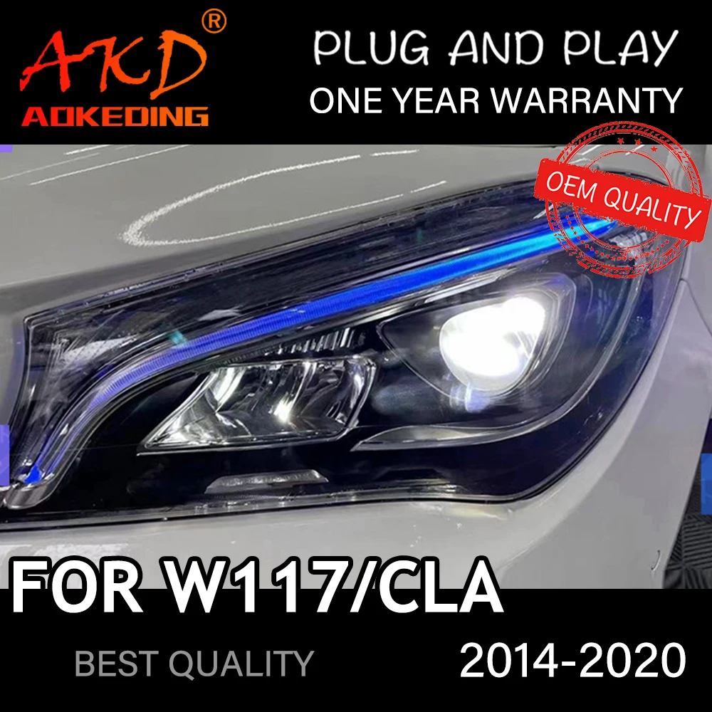 Headlight For BENZ CLA200 250 2014-2020 Car автомобильные товары LED ...
