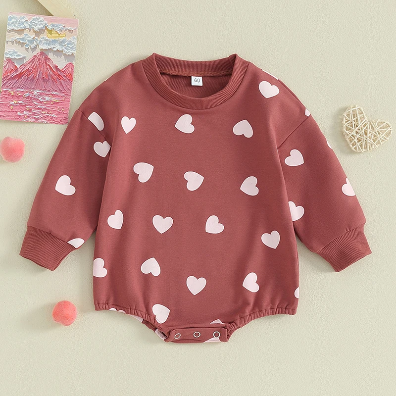 Autumn Spring Infant Baby Girl Sweatshirt Romper Toddler Long Sleeve ...