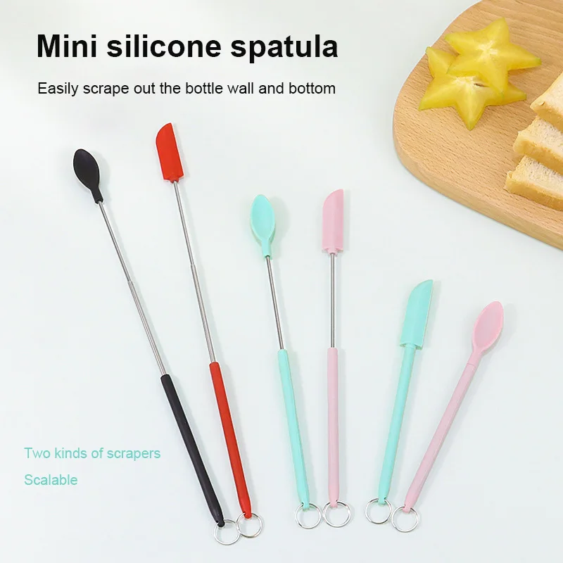 Mini-Retractable-Silicone-Scraper-Jam-Deep-Bottle-Scraper-Spoon-Spatula ...