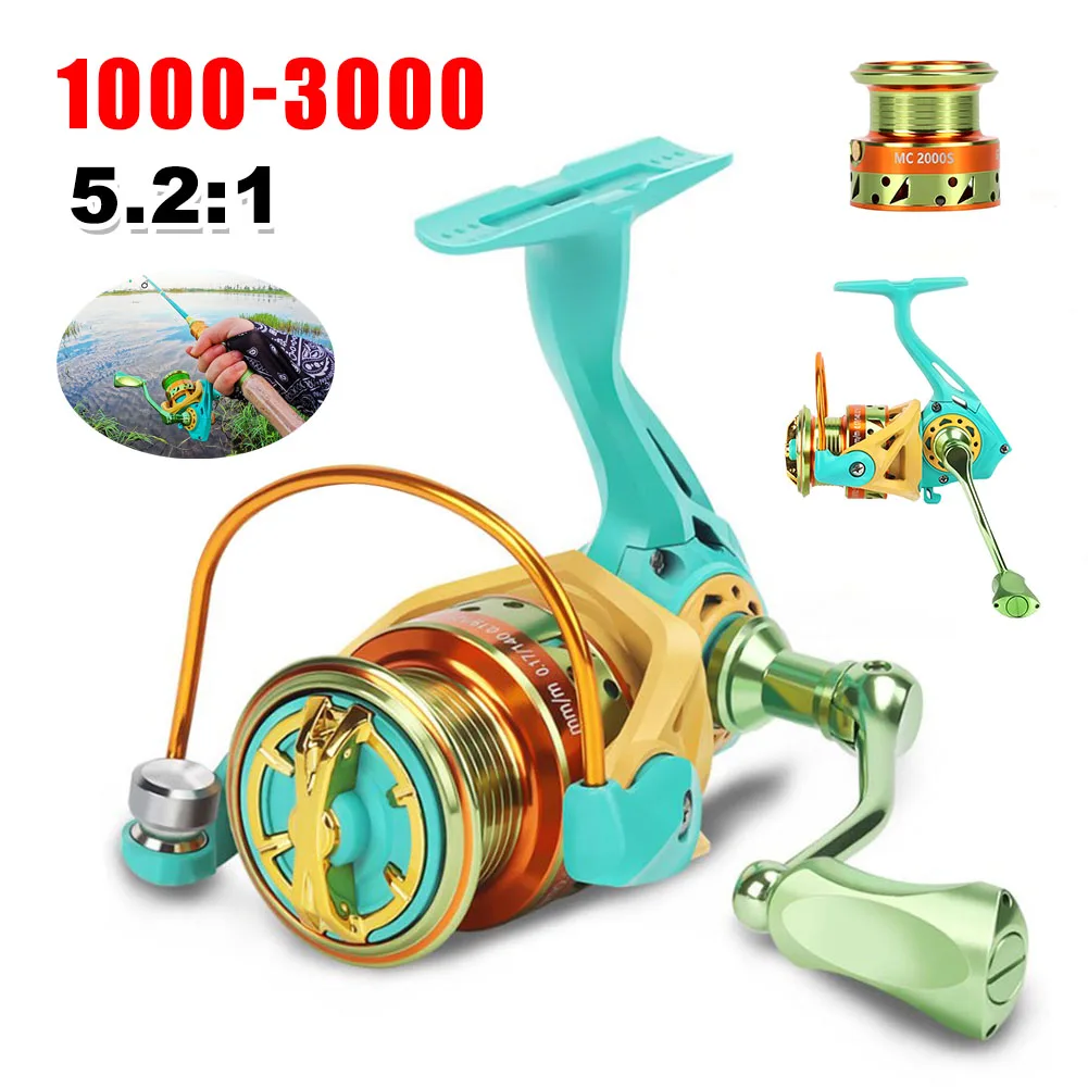 Lightweight Fishing Reel 1000 3000 Spinning Reel Double Handle Grip ...