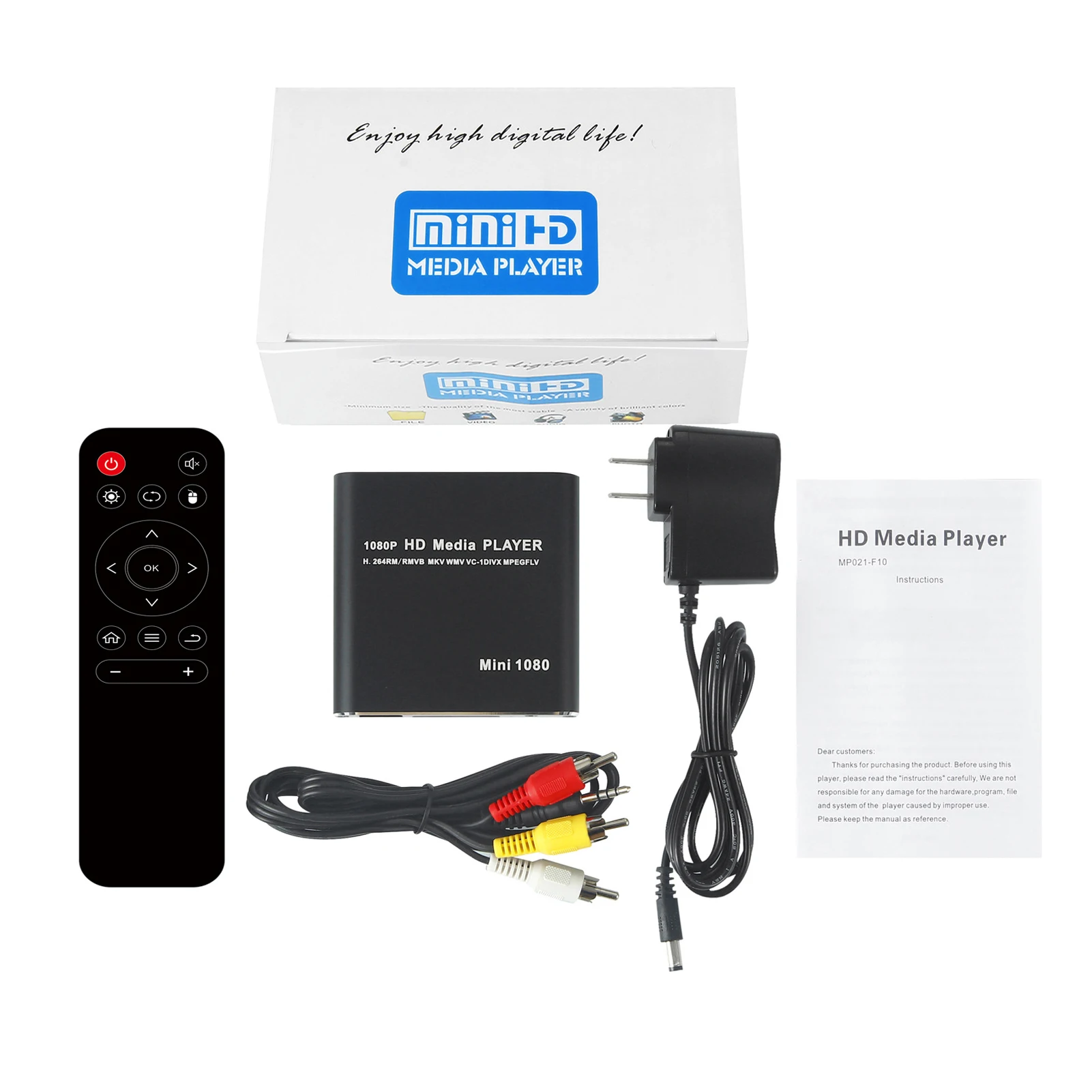 1080P-Mini-HD-Media-Player-AV-USB-SD-MMC-Multimedia-Advertising-MKV-Car ...