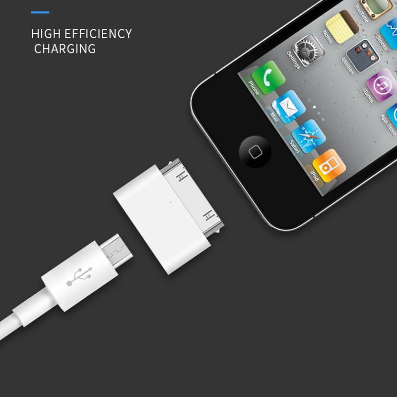 Adaptador-convertidor-de-cargador-Micro-Usb-a-30-pines-para-Apple ...