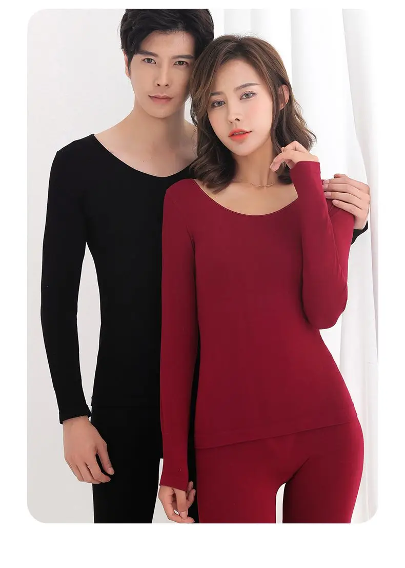 Caleçon,Ensembles de sous-vêtements thermiques élastiques pour hommes ...