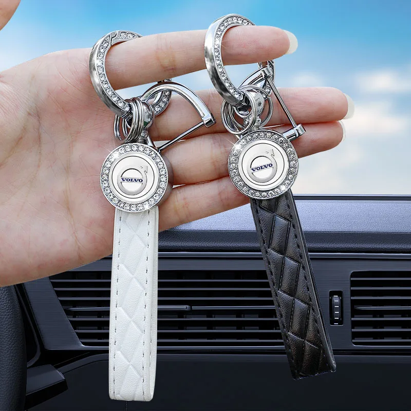 Car-Keychain-Crystal-Decorative-Pendant-Auto-Key-Ring-For-Volvo-Xc60 ...