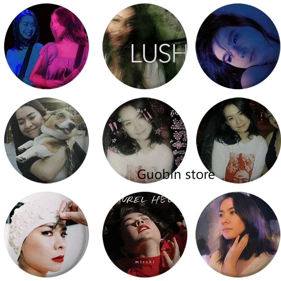 58mm-New-Singer-Mitski-Enamel-Pins-Black-and-White-Handmade-Brooch ...