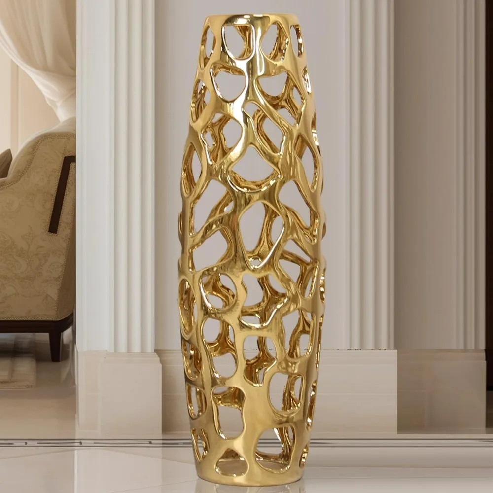 Handmade-carved-ceramic-floor-vases-exquisite-containers-for-decorating ...