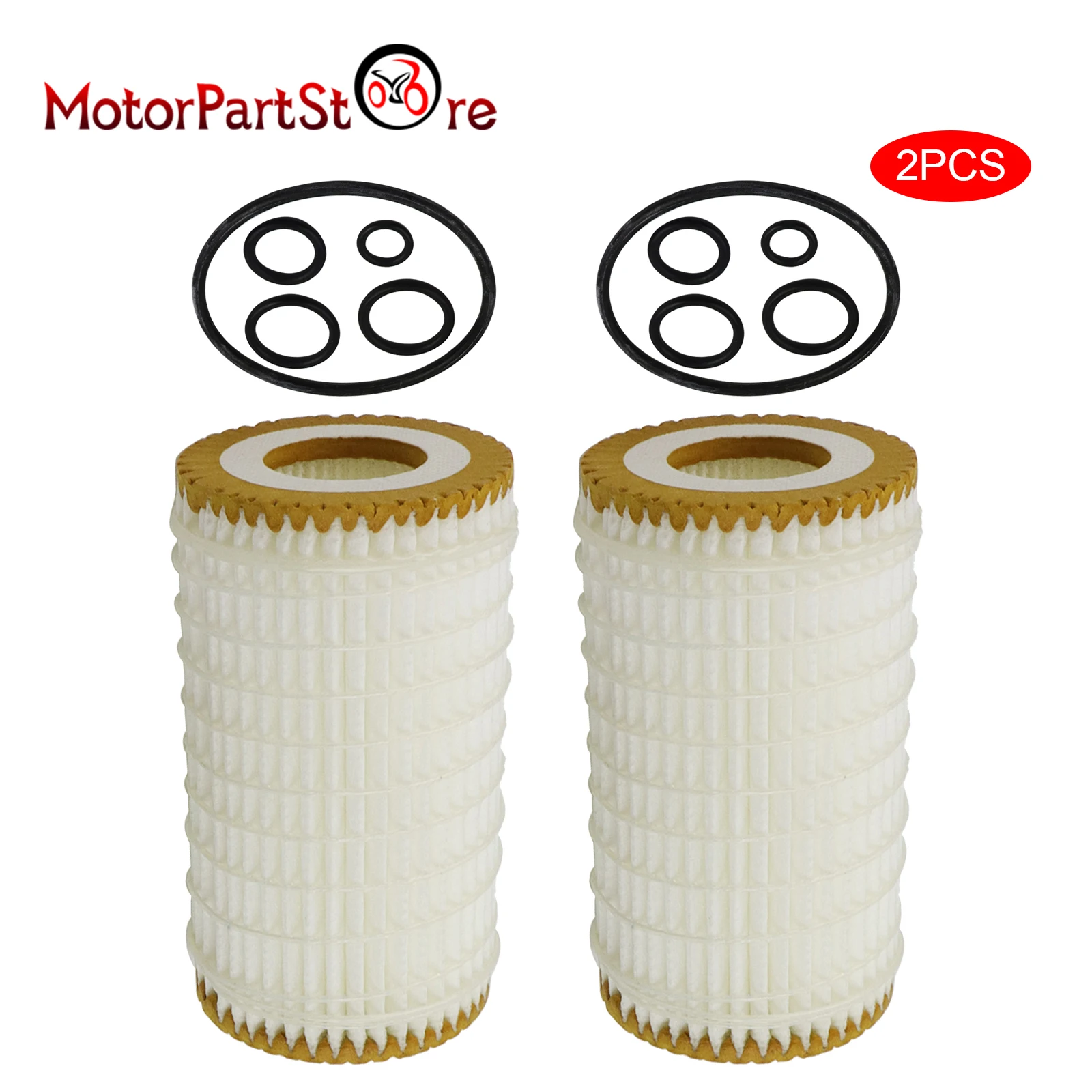 2x Oil Filter for Mercedes Benz E230 E280 E350 C230 C250 C300 C350 ...