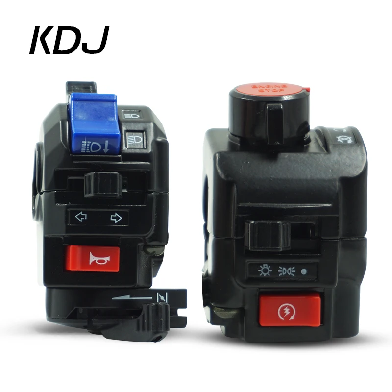 2pcs-Universal-7-8-22mm-Motorcycle-Switches-Motorbike-Horn-Turn-Signal ...