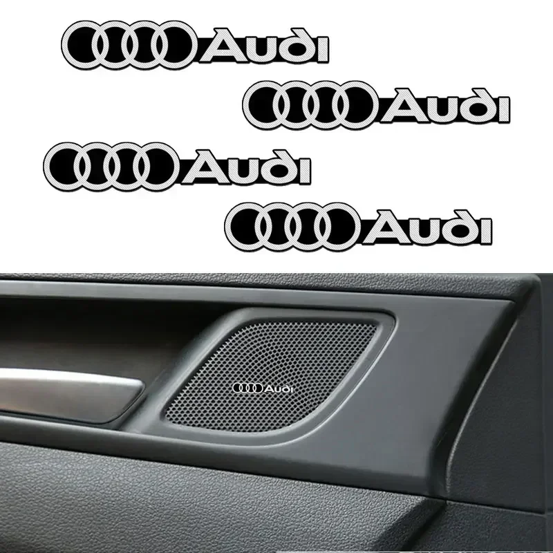 Car-3D-metal-Aluminum-audio-decorate-Emblem-Stickers-For-Audi-Sline-A1 ...