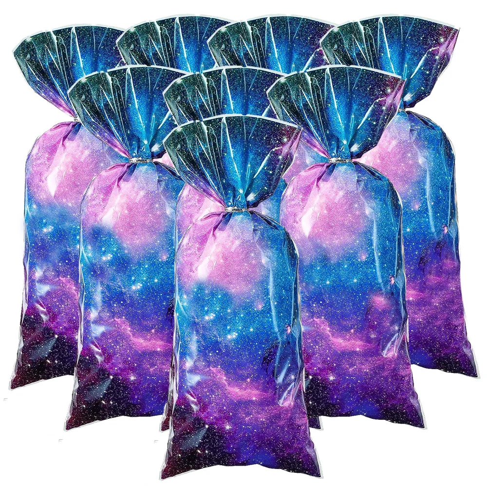 10-100pcs-Space-Party-Bags-Plastic-Galaxy-Theme-Bags-Goodie-Candy-Bags ...