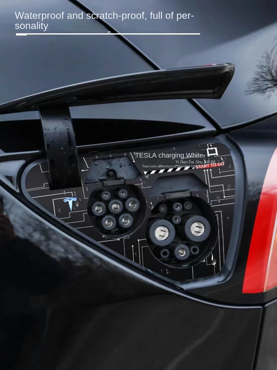 New-For-Tesla-Technology-Style-model3-Y-X-S-Personalized-Charging-Port ...