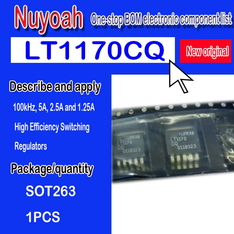 오리지널 LT1170CQ LT1170CQ LT1170 SMD TO263 스위칭 레귤레이터, 100kHz, 5A, 2.5A 및 1 ...