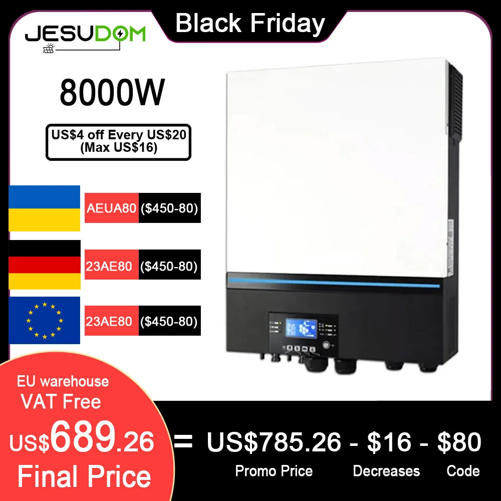 Solar-Hybrid-Inverter-8000W-48VDC-to-230VAC-50HZ60HZ-Auto-with-Pure ...