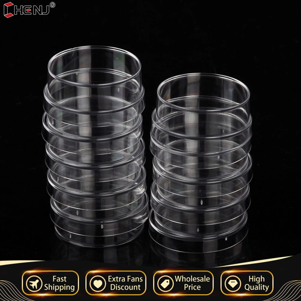 Lab-Supplies-10PCS-Practical-Sterile-Petri-Dishes-with-Lids-for-Lab ...