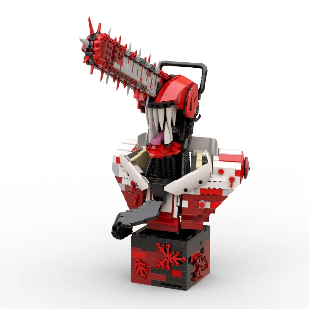 MOC-Chainsaws-Man-Denji-Pochita-Anime-Action-Figure-Building-Block-Kit ...