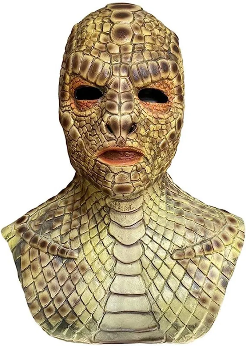 Reptile-Snake-Skin-Mask-with-Neckline-Creepy-Devil-Demon-Ghost-Monster ...