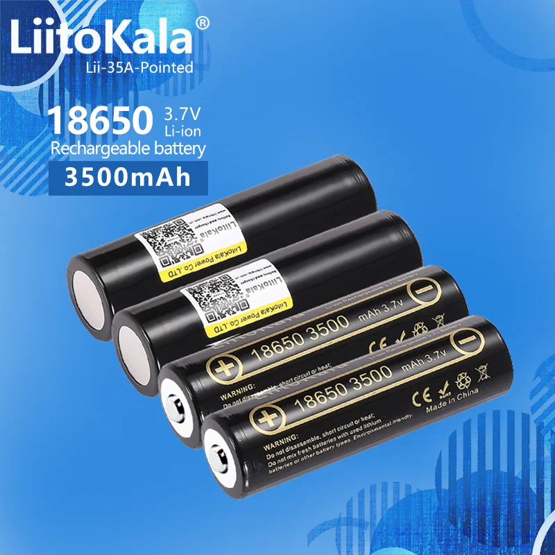 1-20PCS-LiitoKala-18650-lithium-battery-Lii-35A-rechargeable-battery ...