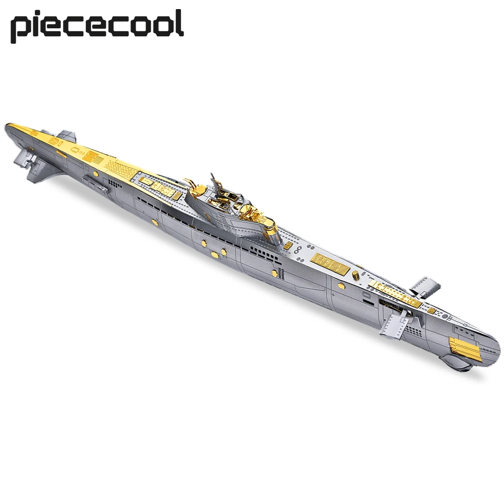 Piececool 3D Metal Model Submarine Puzzles DIY Craft Creative Toys for ...