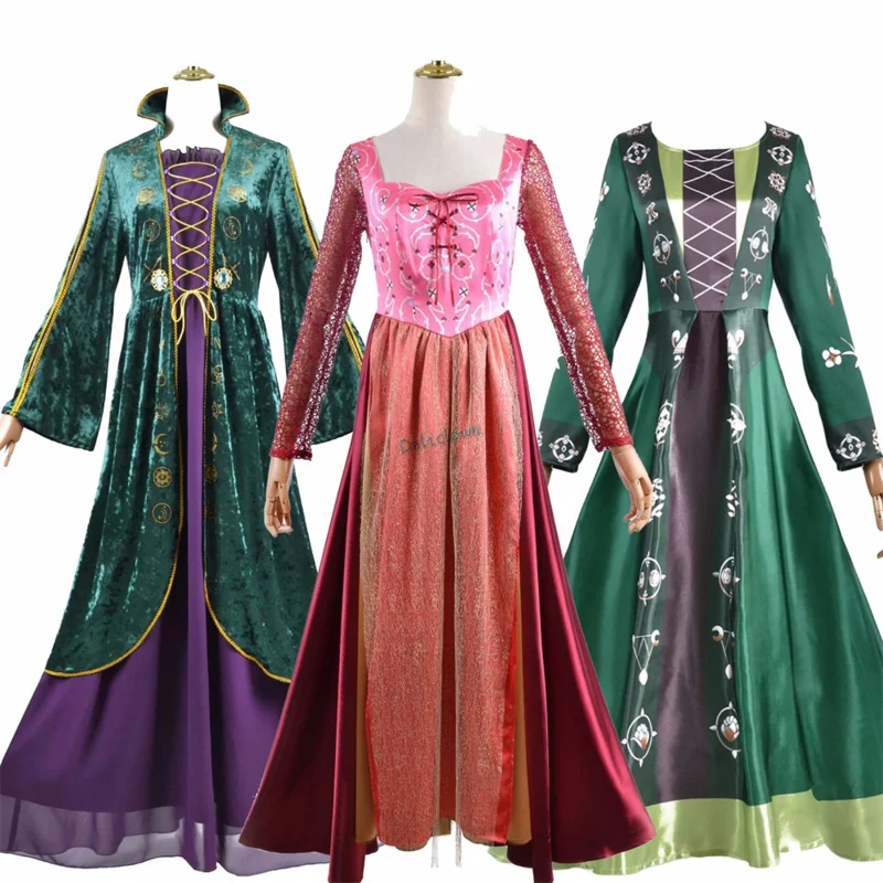 Disfraz-de-Hocus-Pocus-para-mujer-Cosplay-de-Winifred-Sanderson-disfraz ...