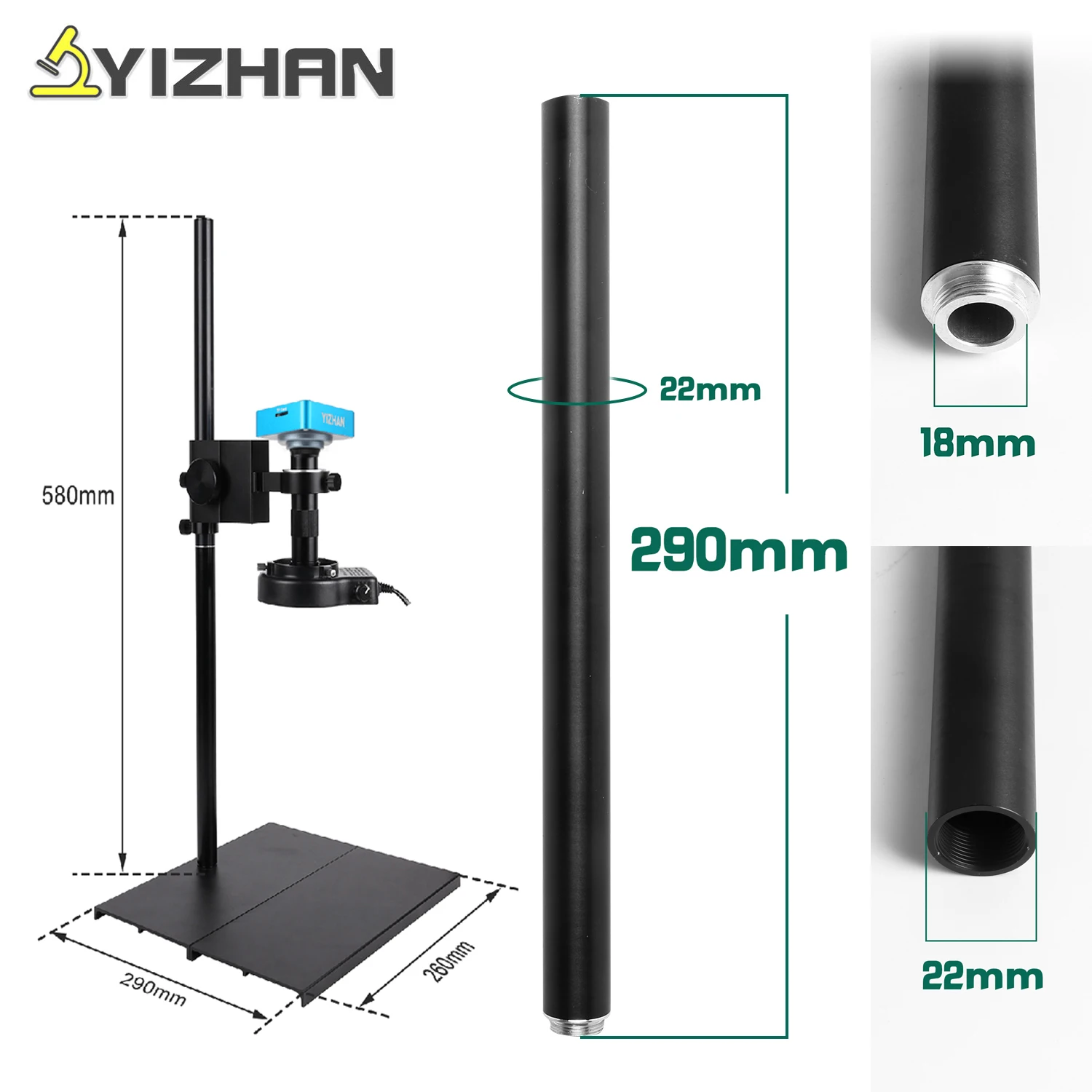Digital-Microscope-Camera-Extension-Bracket-DIA-22mm-Installation ...